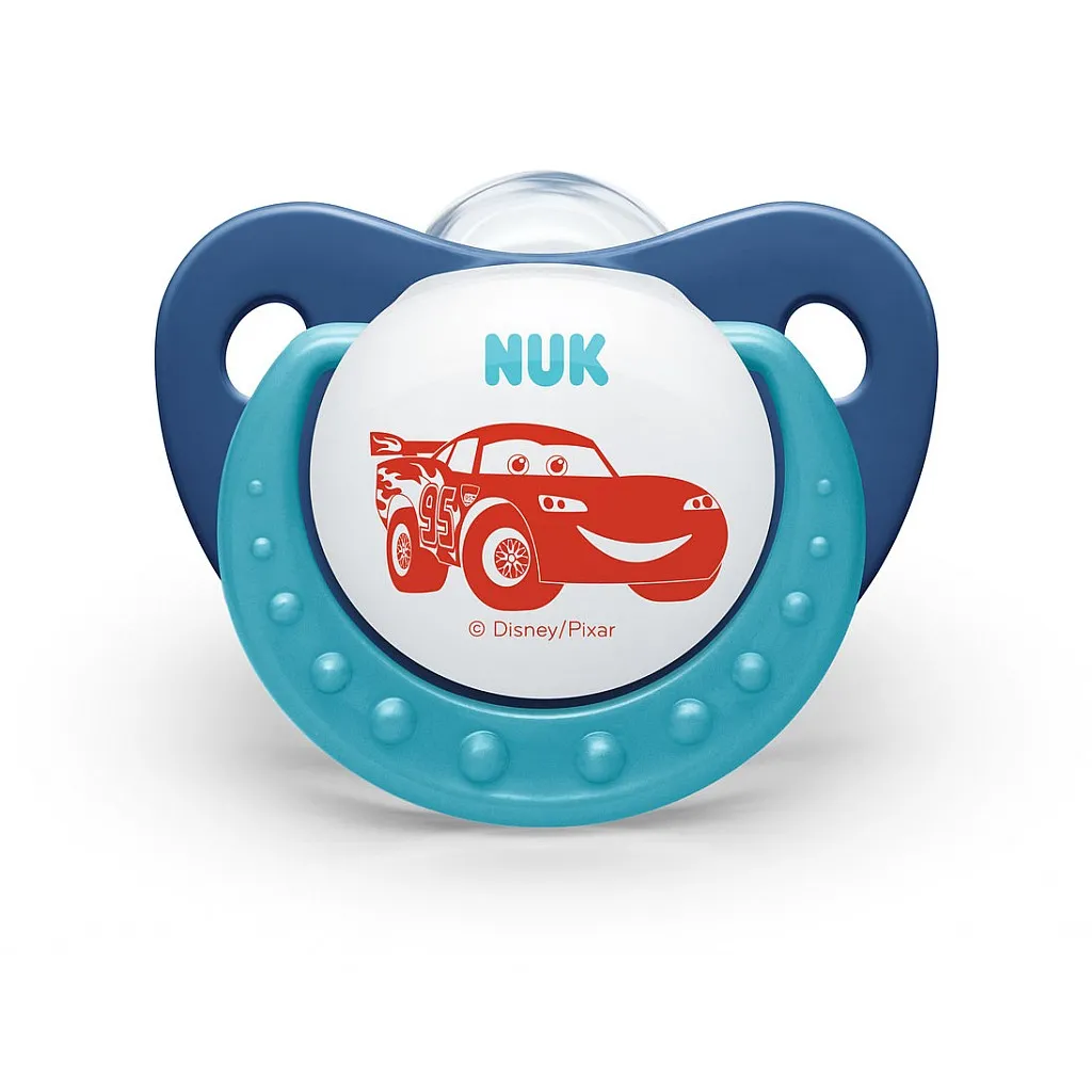 NUK Биберон залъгалка силикон 0-6 м. 1бр CARS