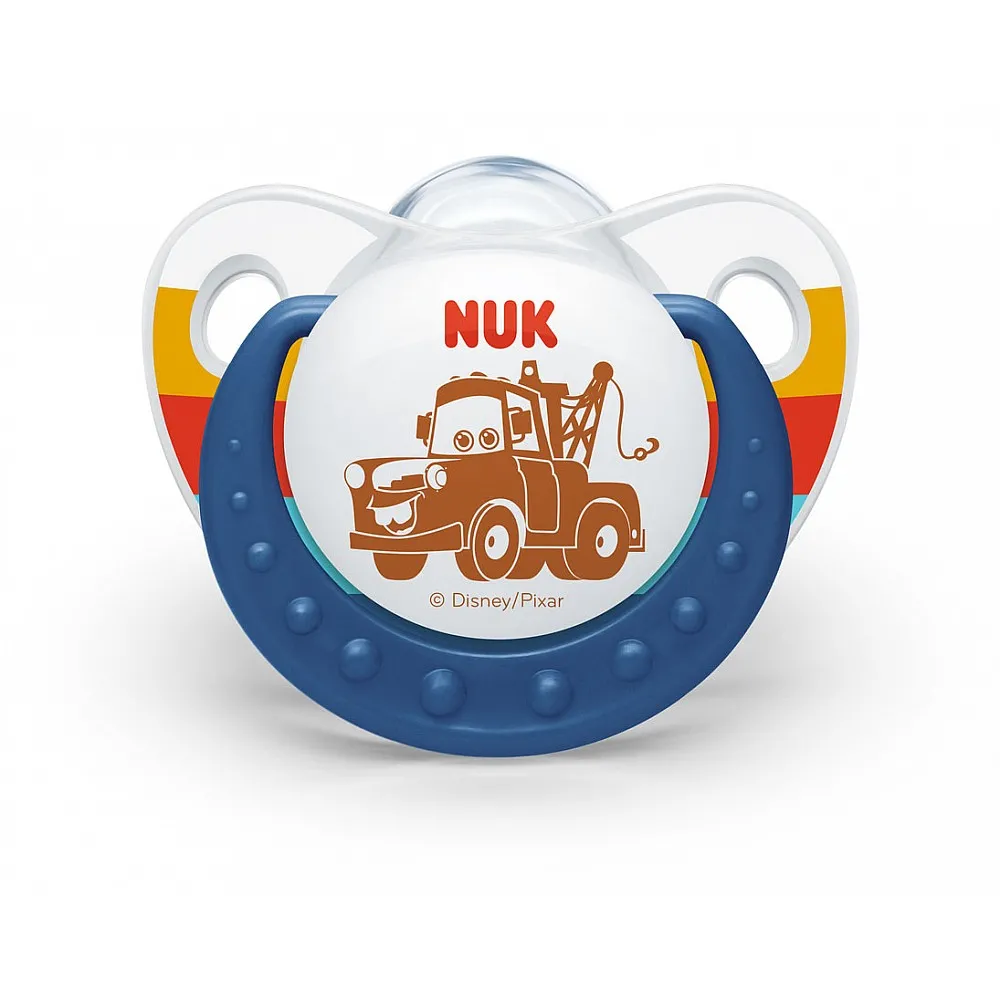 NUK Биберон залъгалка силикон 0-6 м. 1бр CARS
