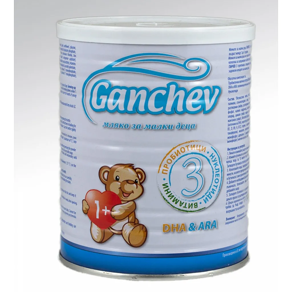 GANCHEV 3 Мляко за малки деца с пробиотик 12м+ 900г