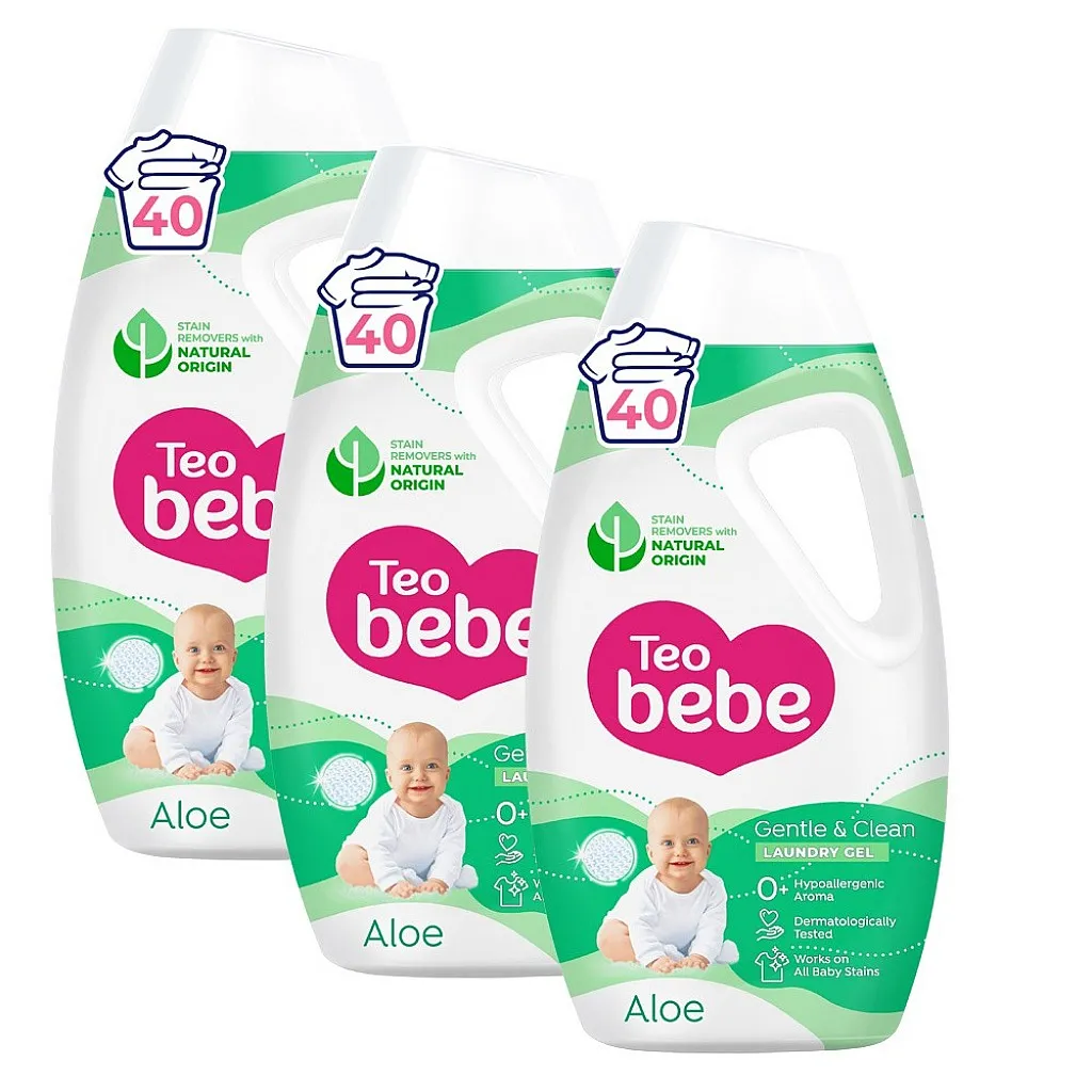 Teo bebe Течен перилен препарат Алое 120 пранета 3х1,8л - TB2-3-1800