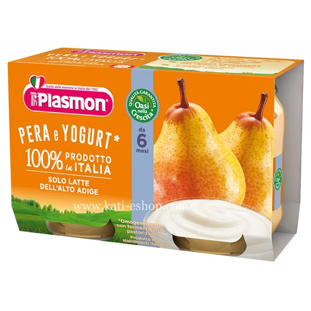 PLASMON Йогурт с круша 6м. 240г